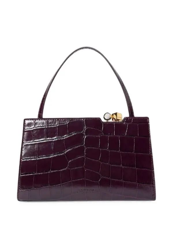 Jacquemus Handbag Leather Dark Burgundy "le Salon - Red