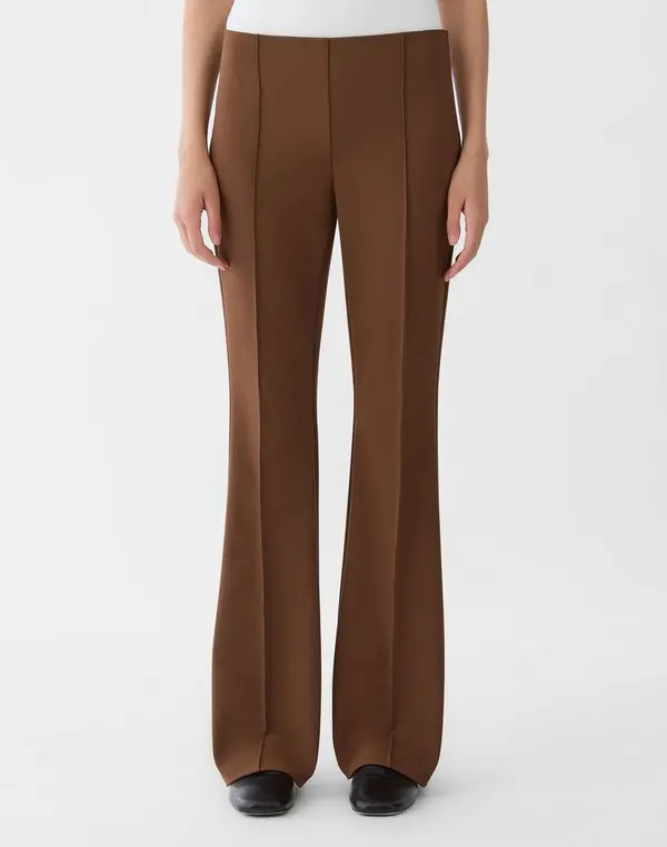 Lafayette 148 New York Stretch High Rise Flared Pants