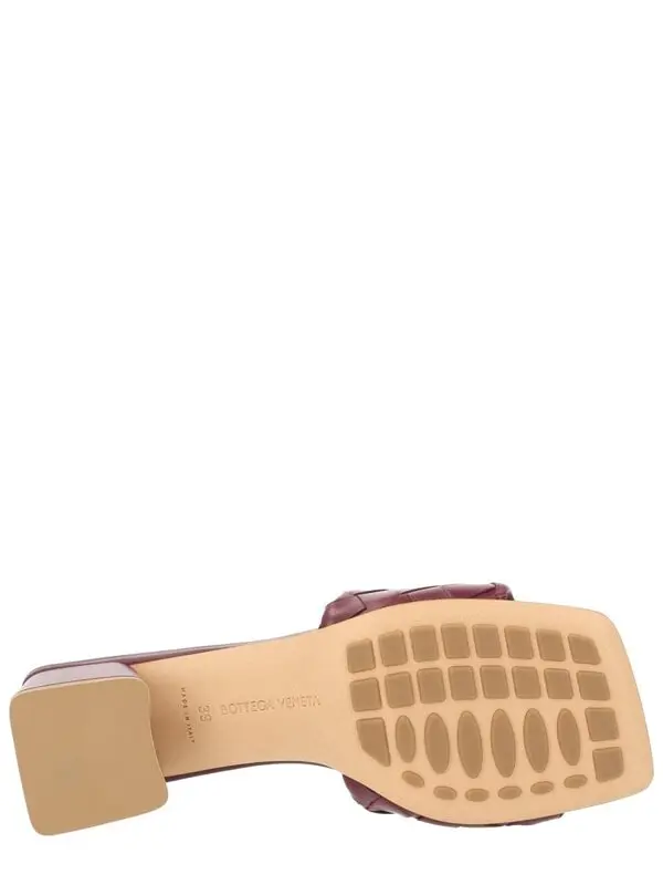 Bottega Veneta Woven Leather Slides - Multicolor