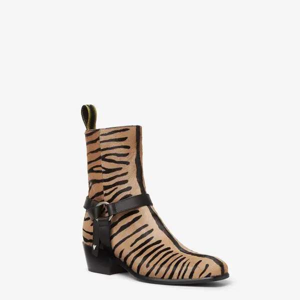 Fendi Double O Ankle Boots - Brown