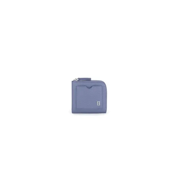 Fendi Ff Card Case Pouch - Light Blue