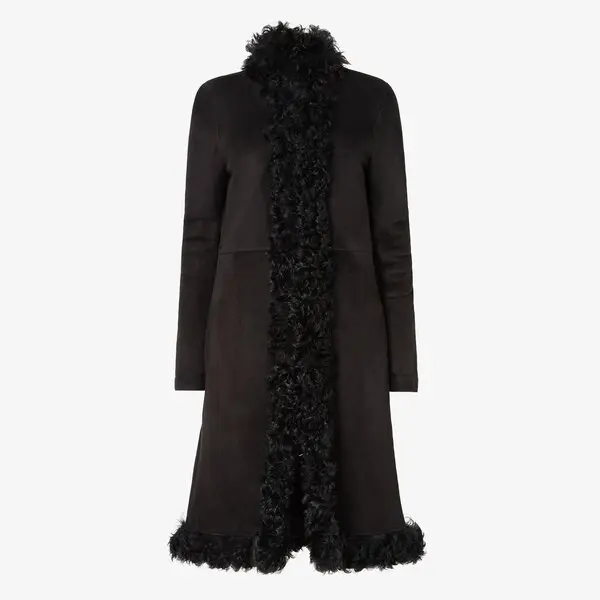 Fendi Midi Coat - Black