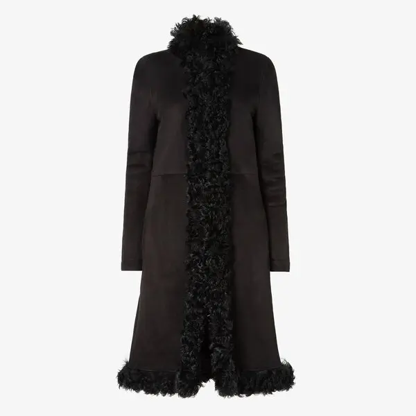 Fendi Midi Coat - Black