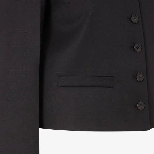 Fendi Grain De Poudre Wool Jacket