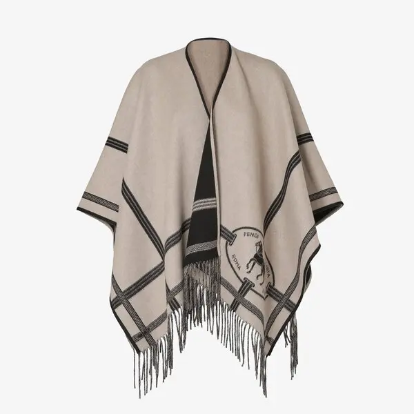 Fendi Selleria Poncho - Grey
