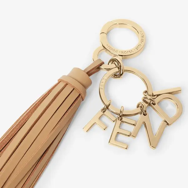Fendi Letters Charm - Beige