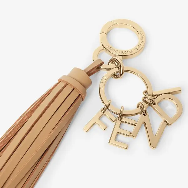 Fendi Letters Charm - Beige