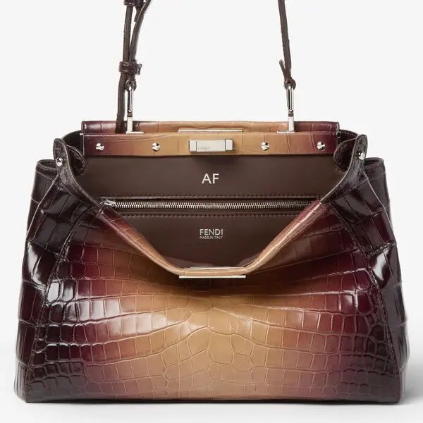 Fendi Small My Peekaboo Bag - Brown