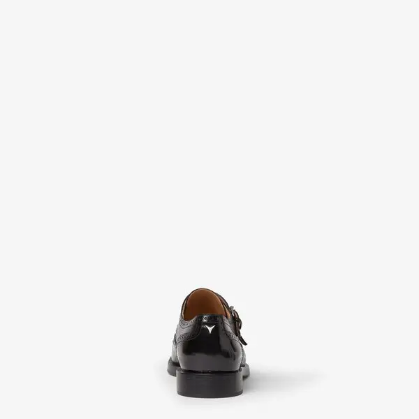 Fendi Double Monk Strap Shoes With Brogue Detailing