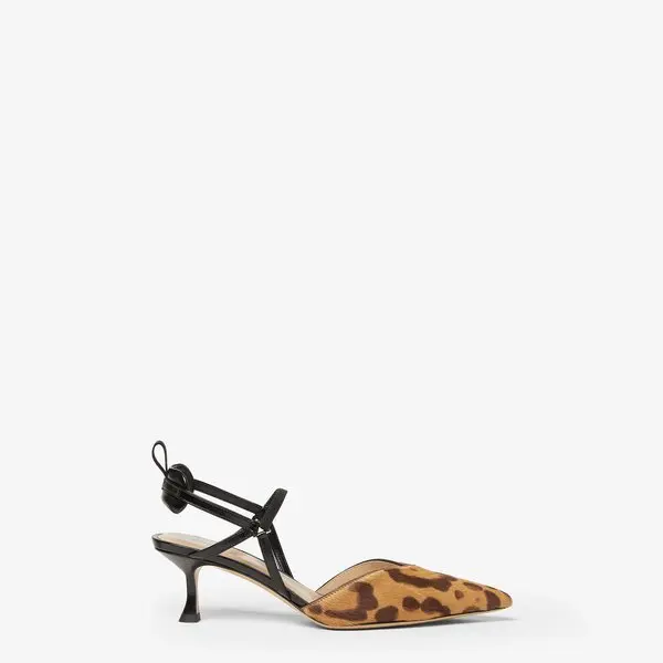 Fendi Very Colibrì Slingbacks - Brown