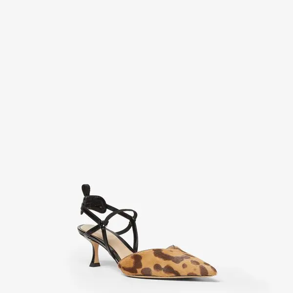 Fendi Very Colibrì Slingbacks - Brown