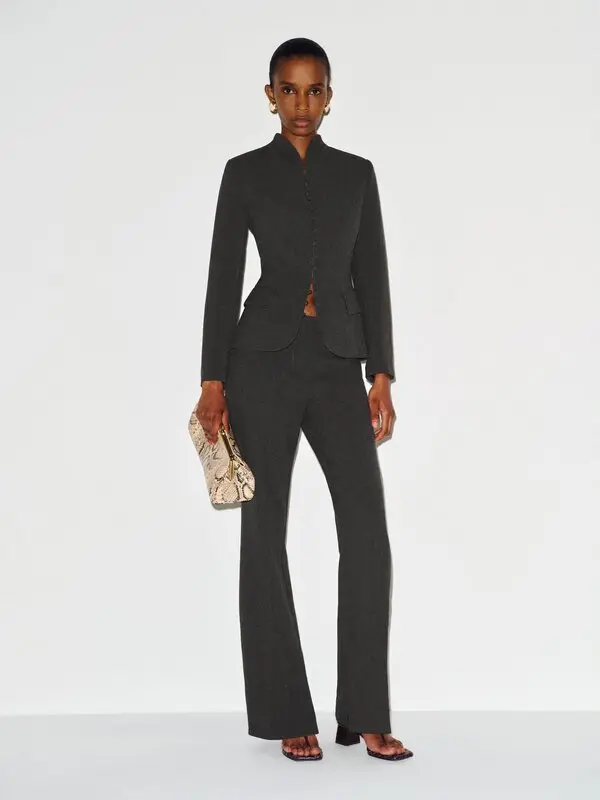 REFORMATION Kora Jacket Charcoal