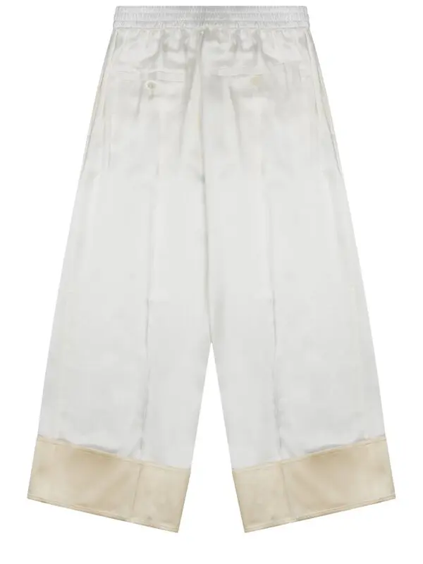 TOTEME Pantalone In Raso Con Coulisse - White