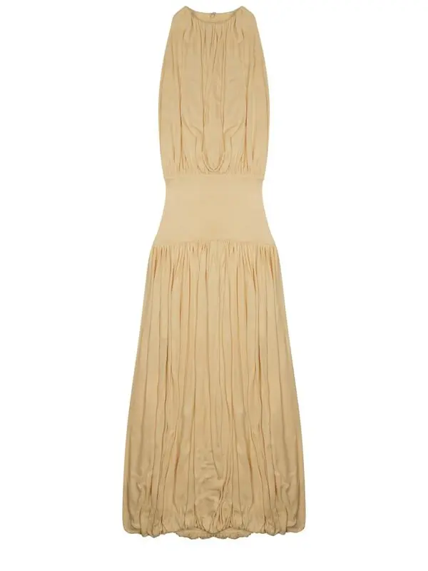 TOTEME Drapery Viscose Maxi Dress - Yellow