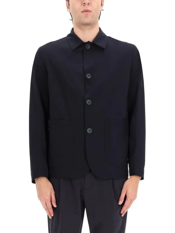 Herno Wool Blend Blazer - Blue
