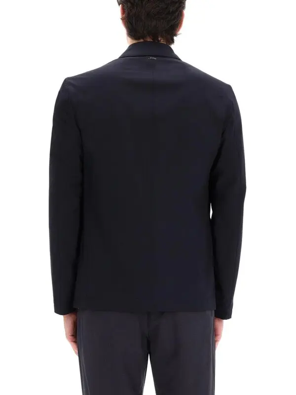 Herno Wool Blend Blazer - Blue