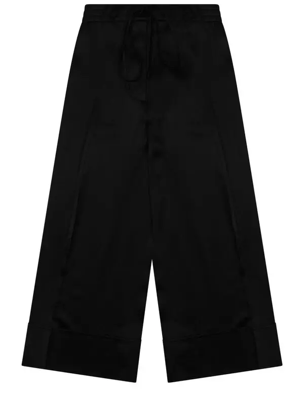 TOTEME Pantalone In Raso Con Coulisse - Black