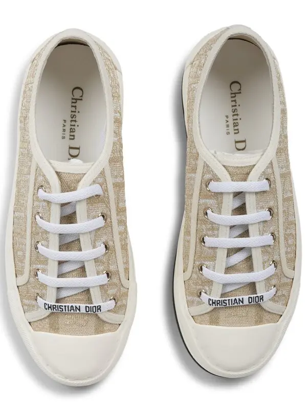 Dior Sneaker Con Motivo Logo - Gold