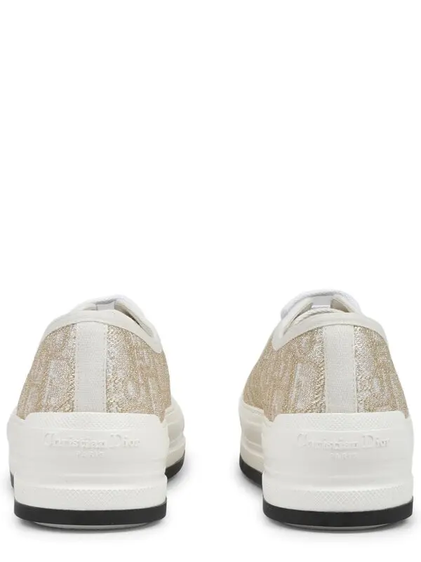 Dior Canvas Logo Sneakers - Gold