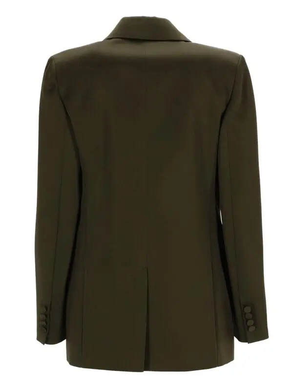 Max Mara Envers Satin Blazer - Green
