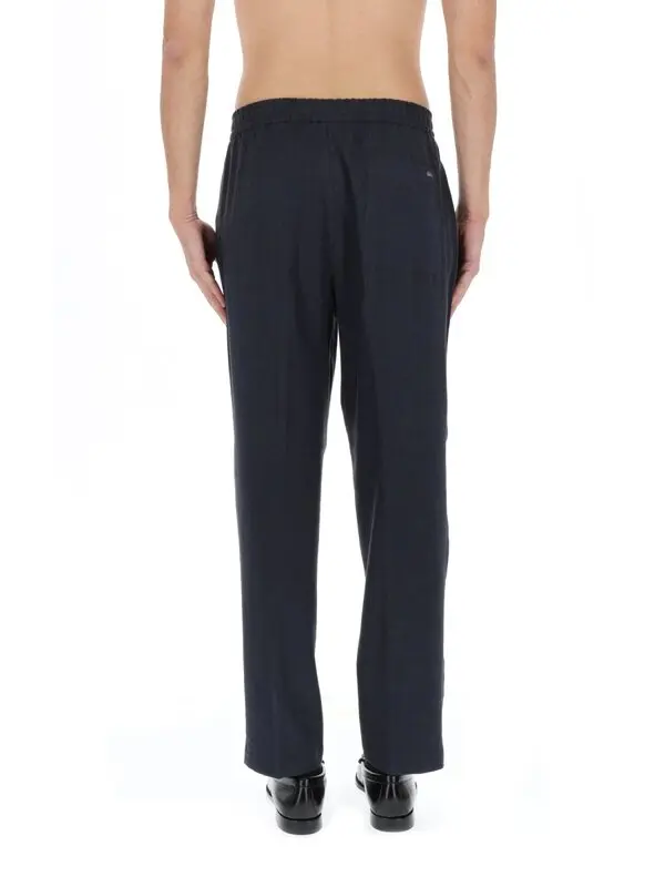 Herno Linen And Viscose Blend Trousers