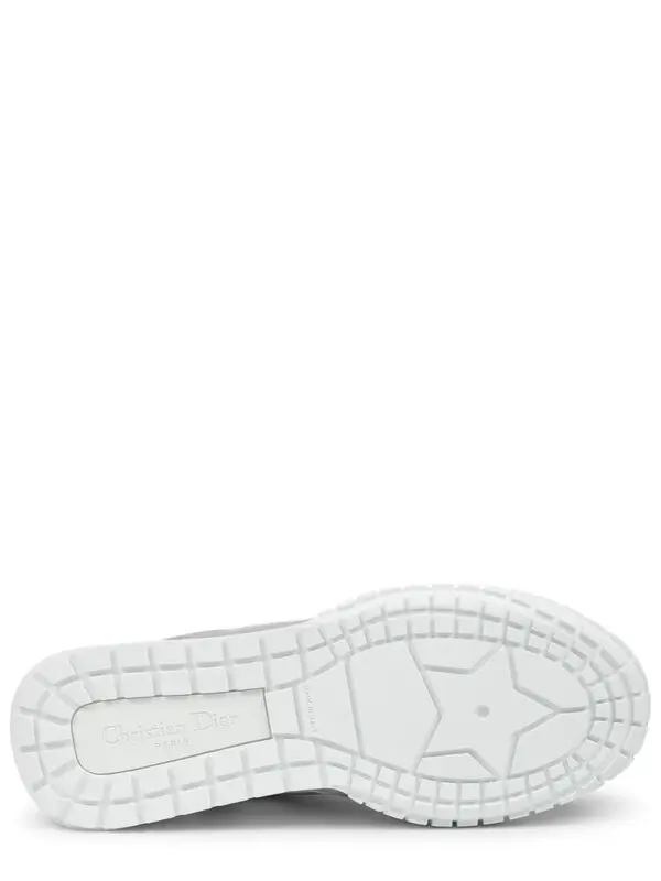 Dior Leather Logo Sneakers - Silver