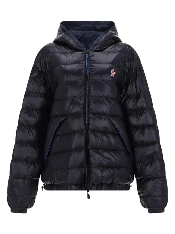 Moncler Bomber Jacket With Hood - Blue