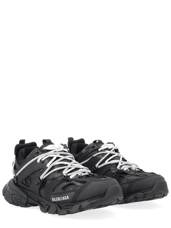 Balenciaga Track Trail Lace Up Sneakers - Black