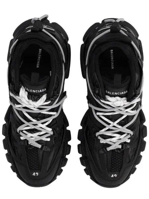 Balenciaga Track Trail Lace Up Sneakers - Black