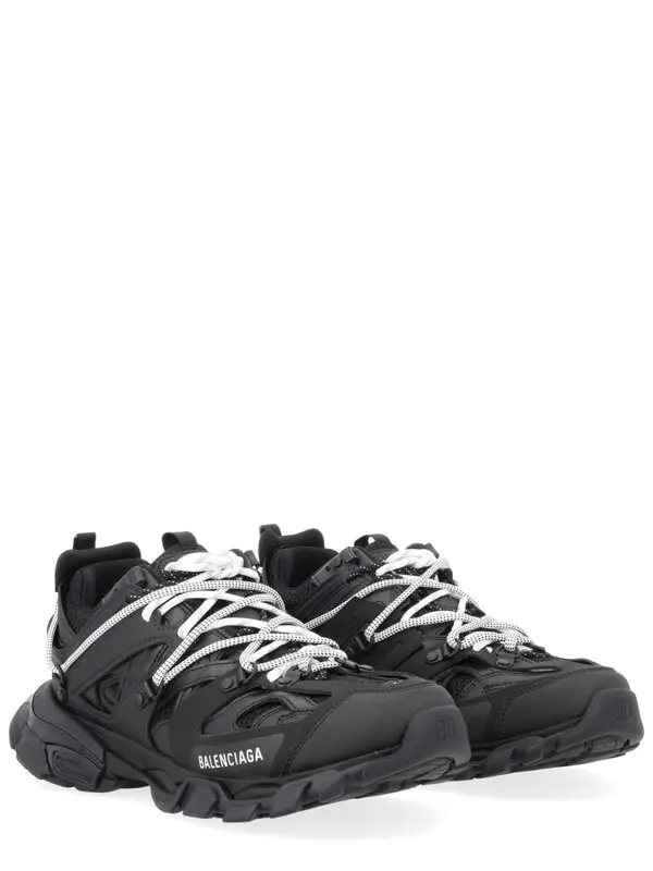 Balenciaga Track Trail Lace Up Sneakers - Black