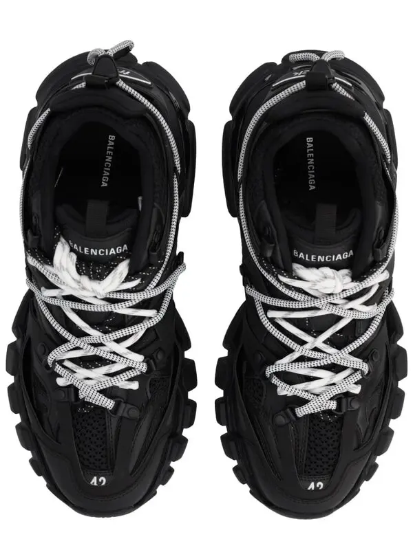 Balenciaga Track Trail Lace Up Sneakers - Black