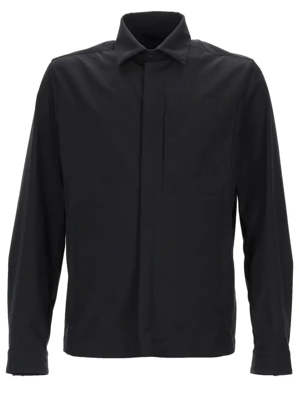 Herno Overshirt In Misto Lana
