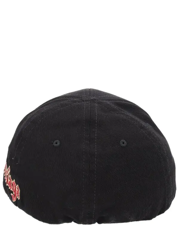 Balenciaga Gothic Placement Baseball Cap - Black