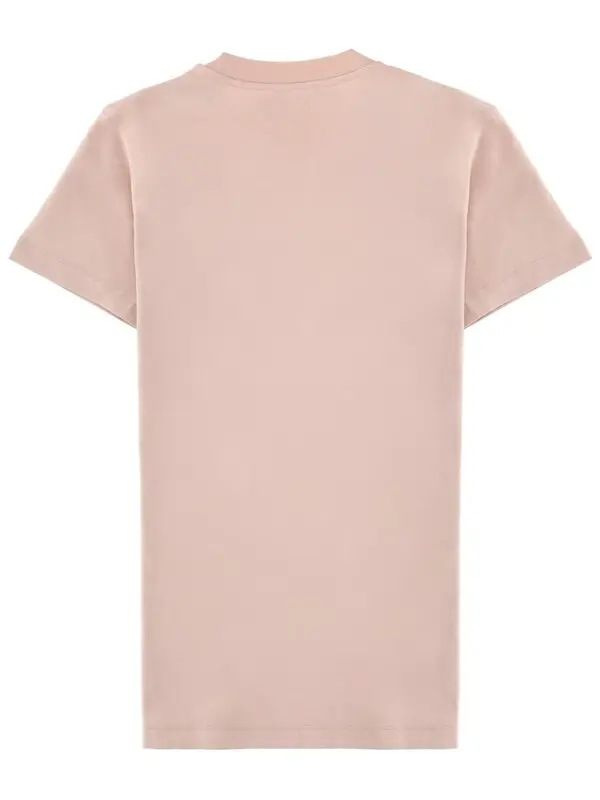 Moncler Embroidered Logo T-shirt - Pink