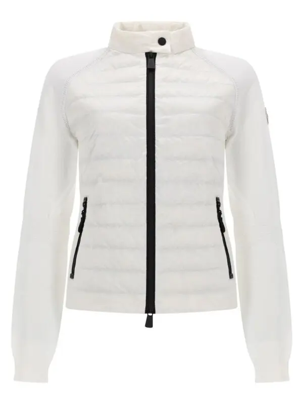 Moncler Padded Cardigan - White