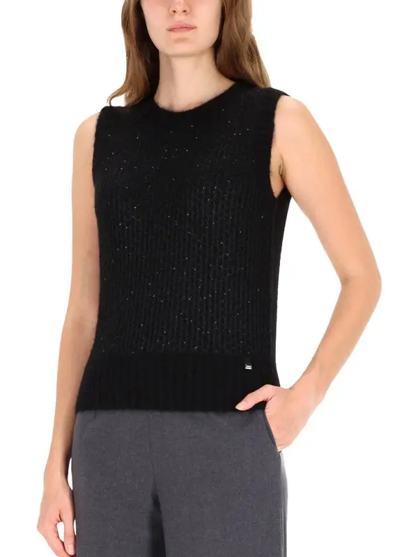 Herno Metallic Effect Sequined Vest