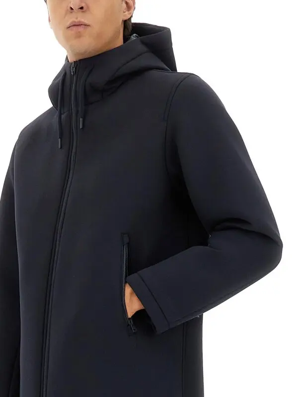 Herno Long Parka In Three Layers Scuba