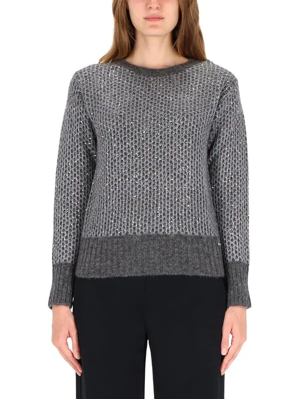 Herno Metallic Effect Sequin Jersey