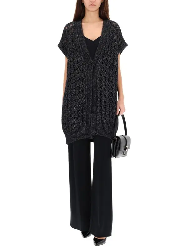 Herno Vest With Perforated Workmanship
