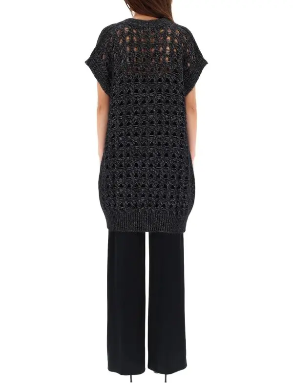 Herno Vest With Perforated Workmanship