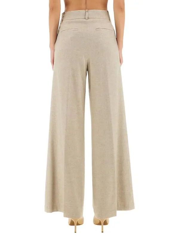 Herno Wide-leg Pants - Cream
