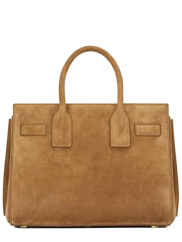 Saint Laurent Sac De Jour Small Suede Top Handle Bag - Brown