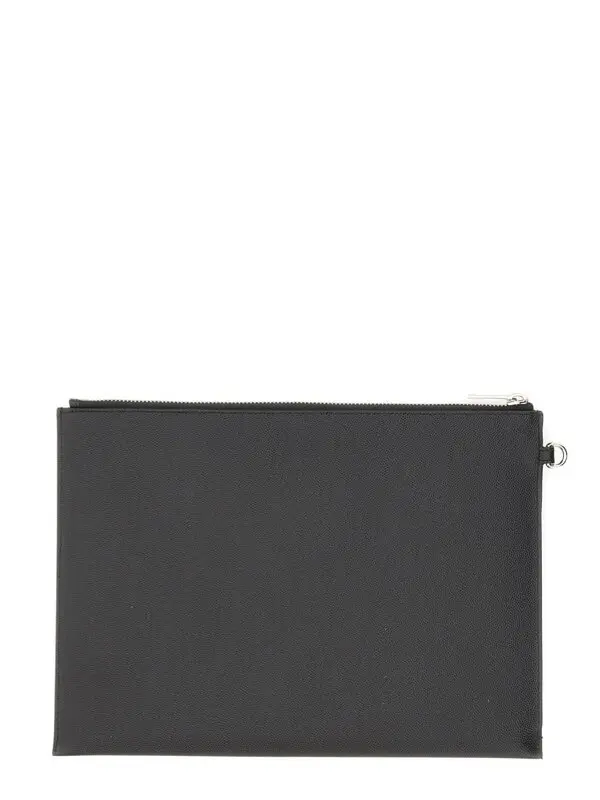 Saint Laurent Porta Tablet Con Zip - Black