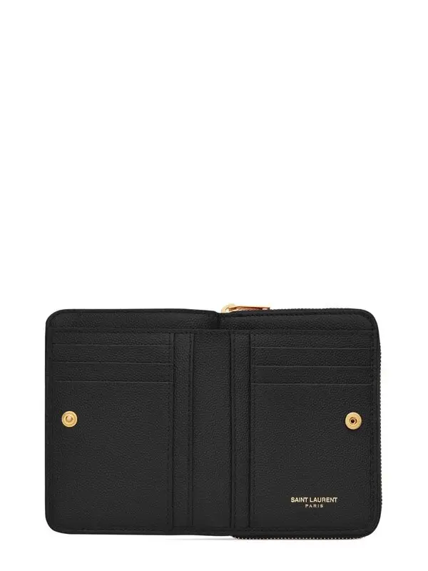 Saint Laurent Cassandre Matelassé Leather Wallet