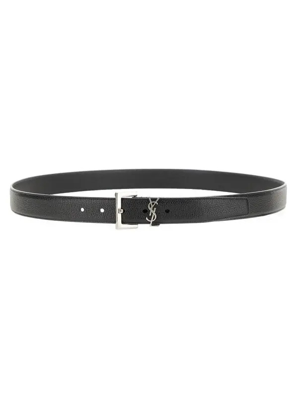 Saint Laurent Cassandre Belt - Black