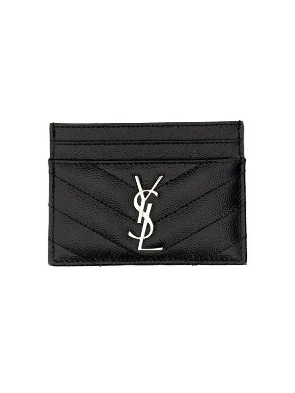 Saint Laurent Portacarte Cassandre - Black