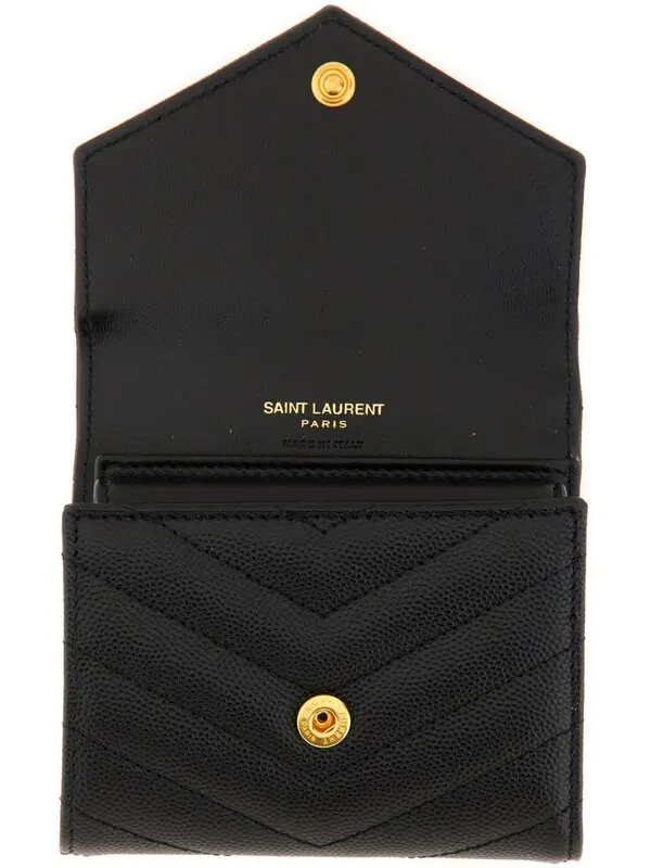 Saint Laurent Portafoglio Cassandre Matelassé Multi-fold