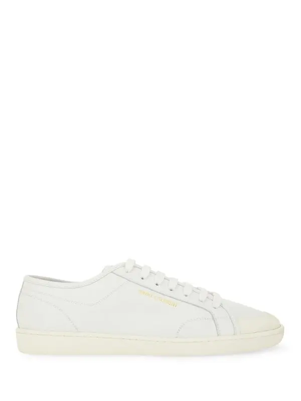 Saint Laurent Sneaker Gym In Pelle Liscia - White