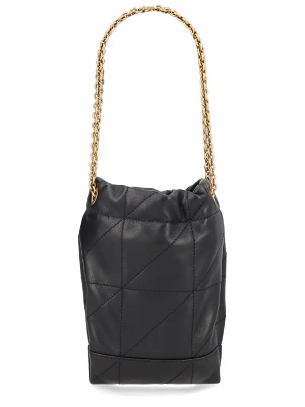 Saint Laurent Cassandre Logo Bag - Black