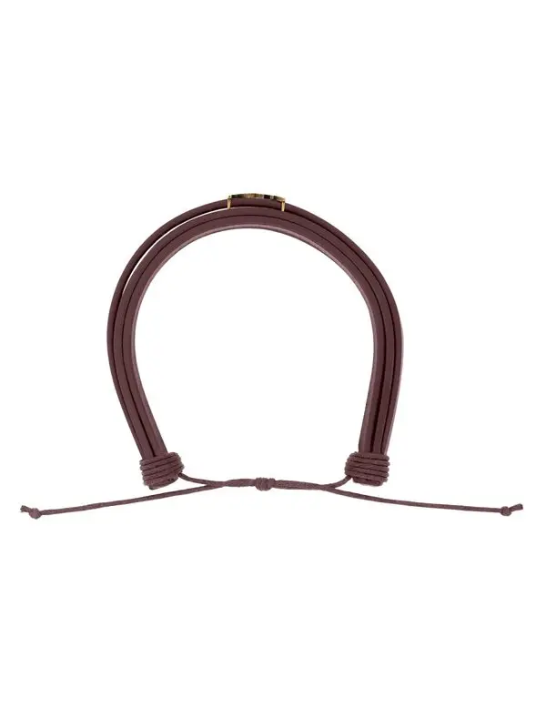 Saint Laurent Bracciale Con Logo Cassandre